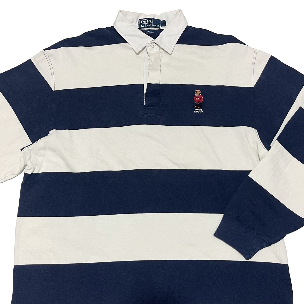 90s Polo Ralph Lauren Polo Bear Striped Rugby s 90s Polo Ralph Lauren Polo Bear Striped Rugby s
