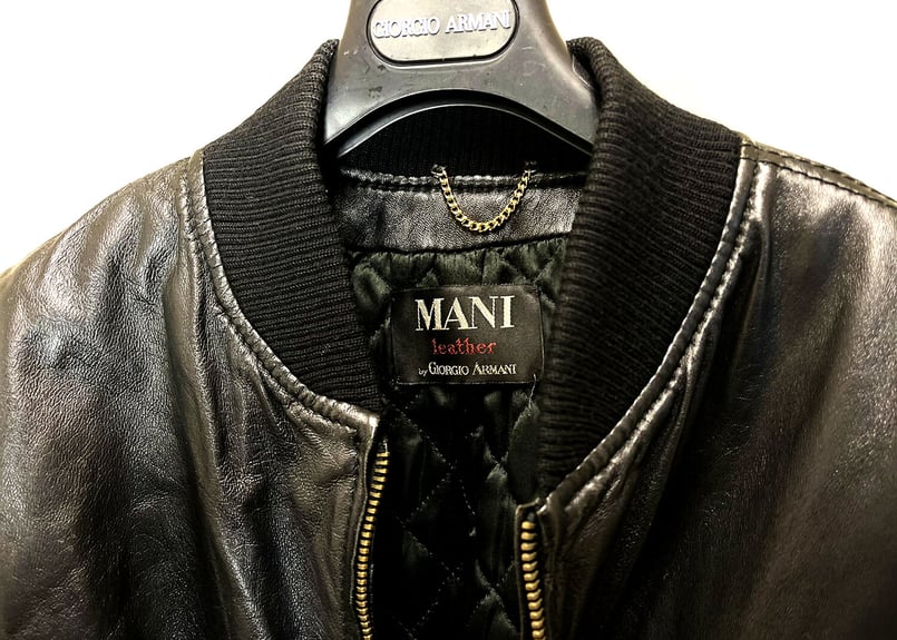 80-90s mani giorgio armani leather jacket | wee 80-90s mani giorgio armani leather jacket | wee