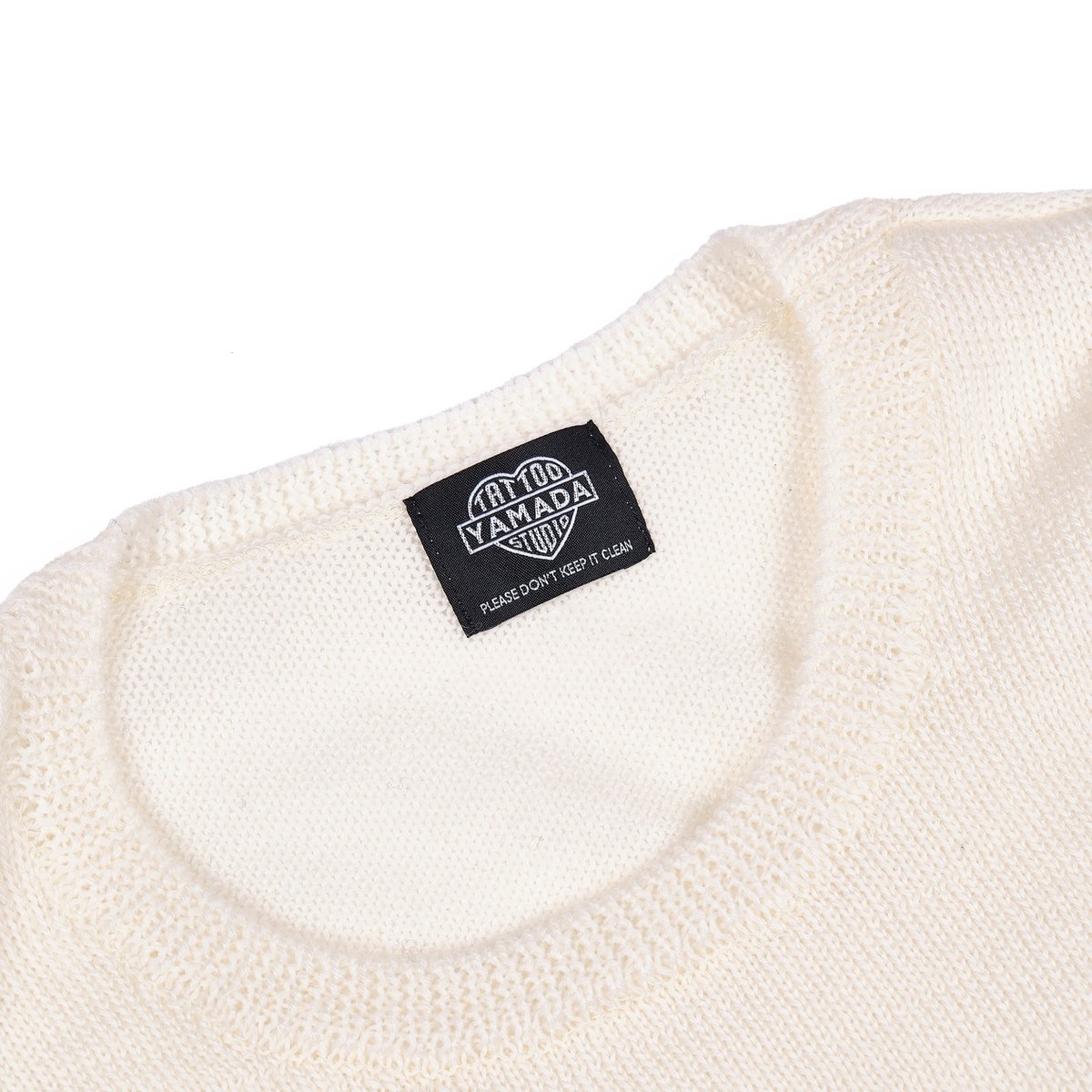 LOW GAUGE CREW NECK KNIT // IVORY | tattoostudi...