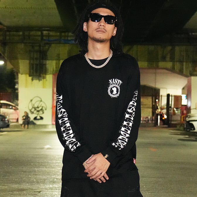ND Stencil LS Tee(Black) | NastyDog OnlineStore