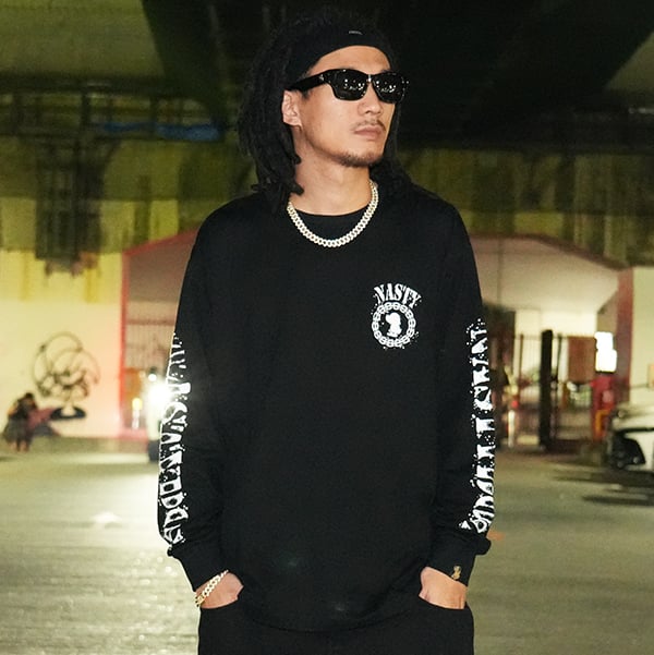 ND Stencil LS Tee(Black) | NastyDog OnlineStore