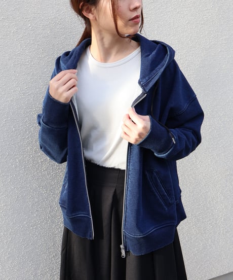 エトレリー（etre relie）/【etre relie】ヴィンテージ加工裏毛デニム風プルオーバー CATEGORY スウェット | etre relie