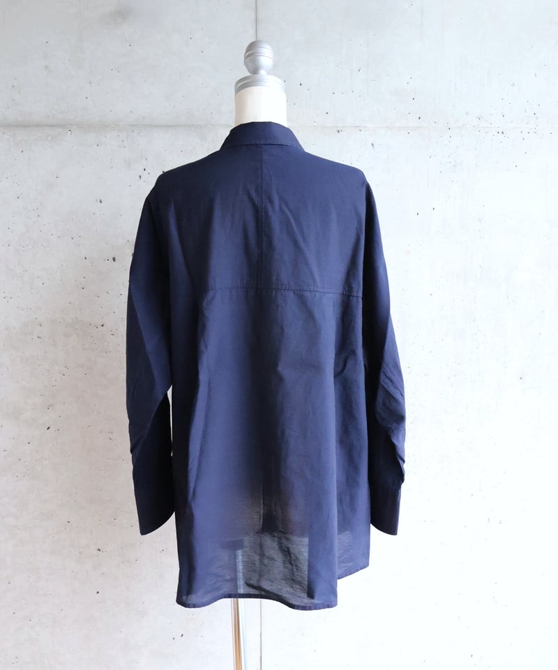 etre relie】綿ナイロンデニムライクシャツ / 151309 | etre relie