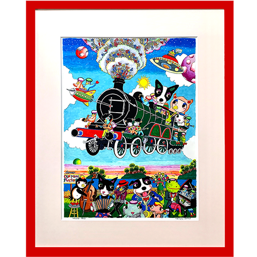 MELODY TRAIN（版画・版上サイン） | RabindraDanks SHOP