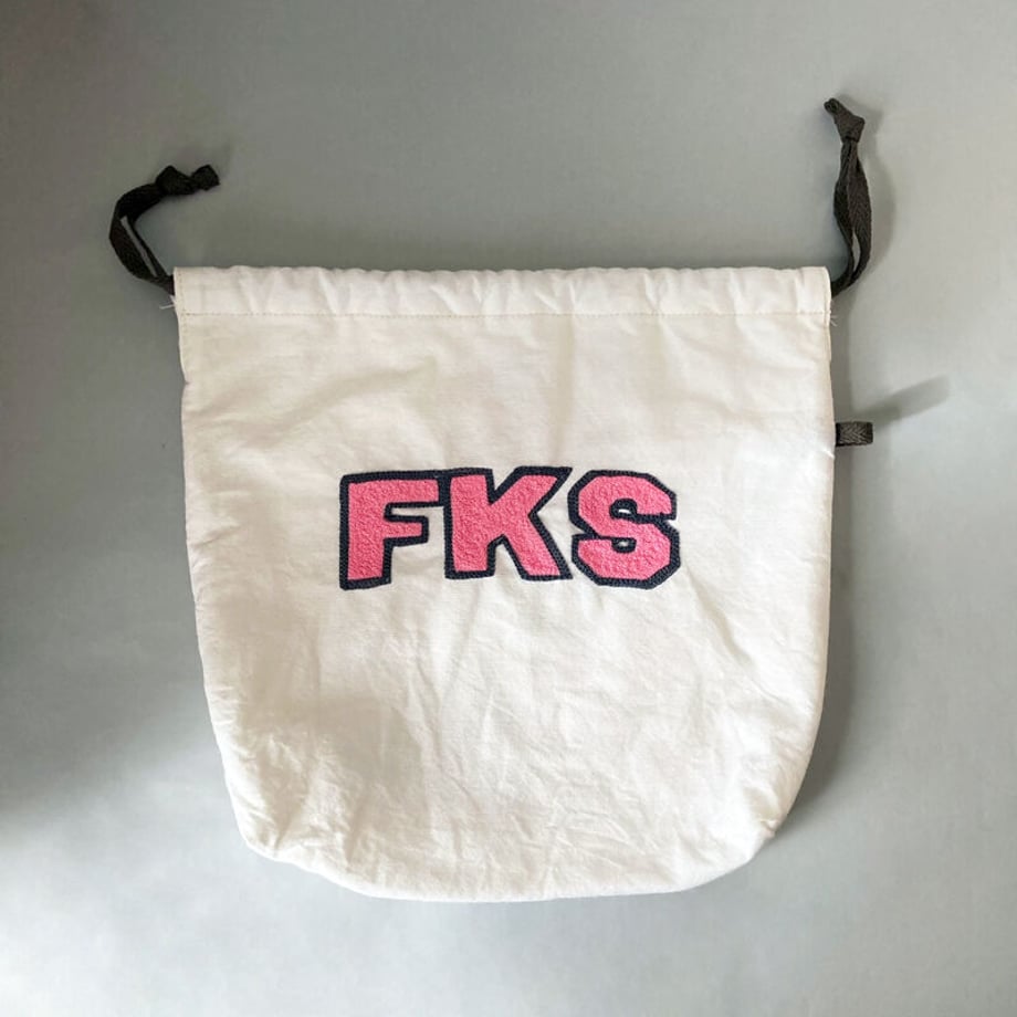 きんちゃく 中 "FKS" 福島 刺繍 | GENERAL THINGS