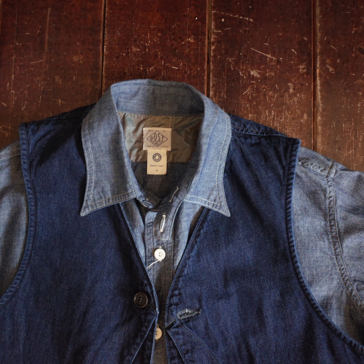 Post O' Alls #3503 - 8DI DEE Vest 2 8oz Deni...