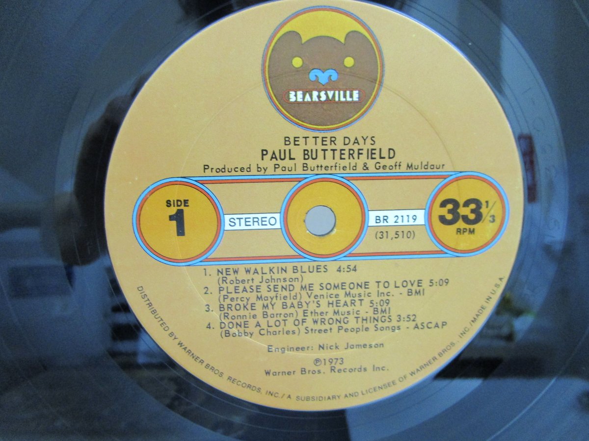 PAUL BUTTERFIELD / Better Days | TOHTO records ...