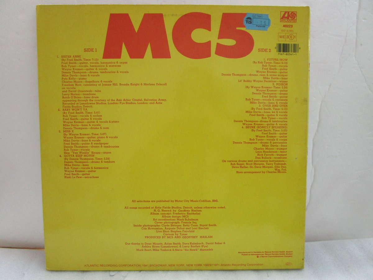 MC5 / High Time | TOHTO records & books annex