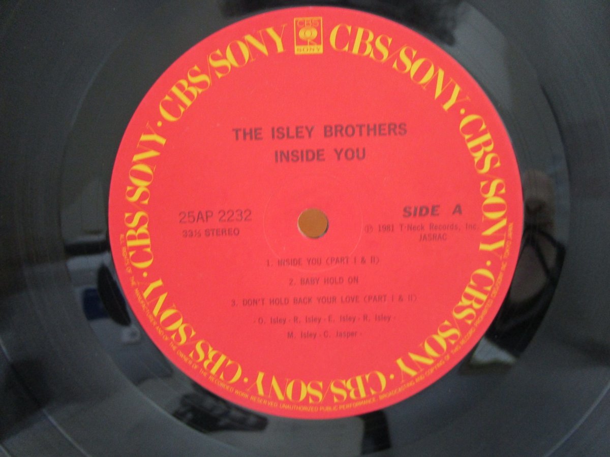 ISLEY BROTHERS / Inside You | TOHTO records & b...