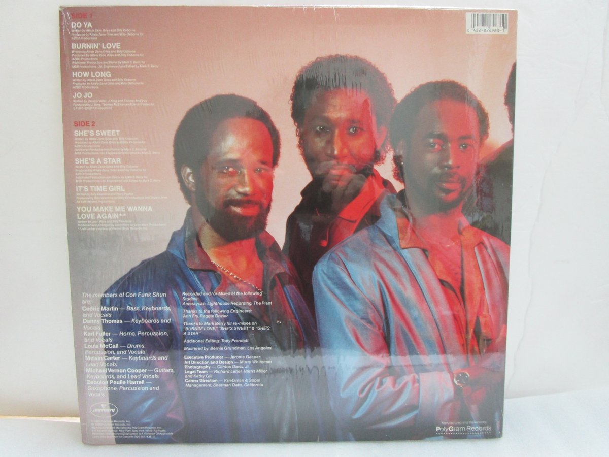 CON FUNK SHUN / Burnin' Love | TOHTO records