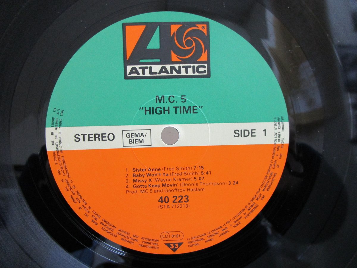 MC5 / High Time | TOHTO records & books annex