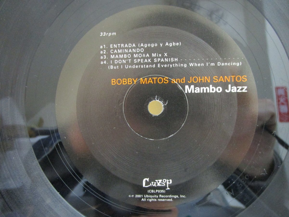 BOBBY MATOS and JOHN SANTOS / Mambo Jazz | TOHT...