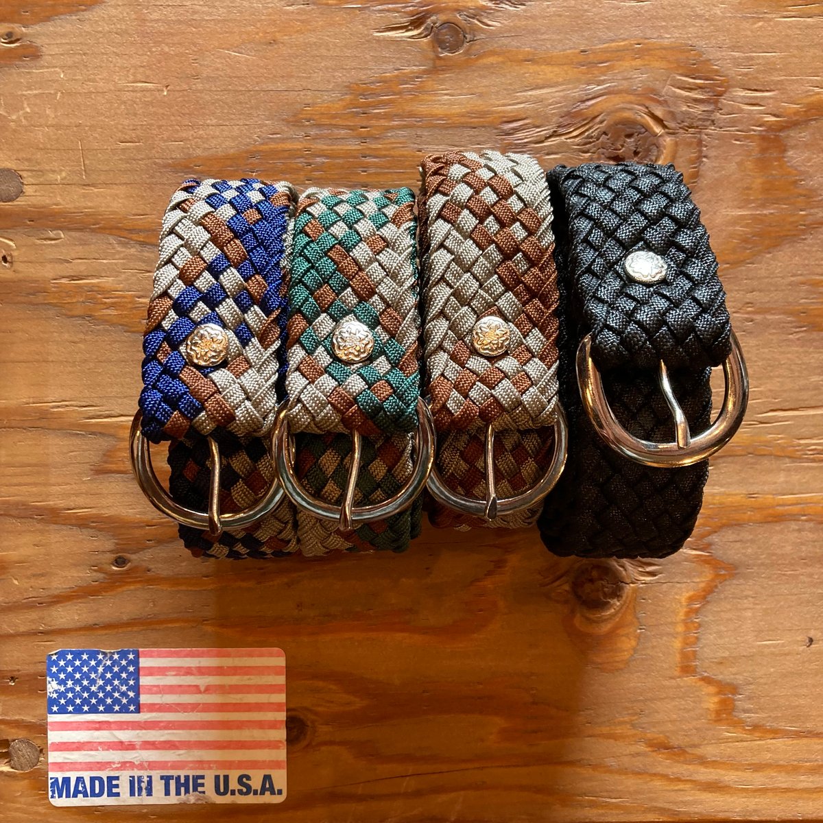 WILD WEST BRAIDING NYLON PARACHUTE CORD BELT