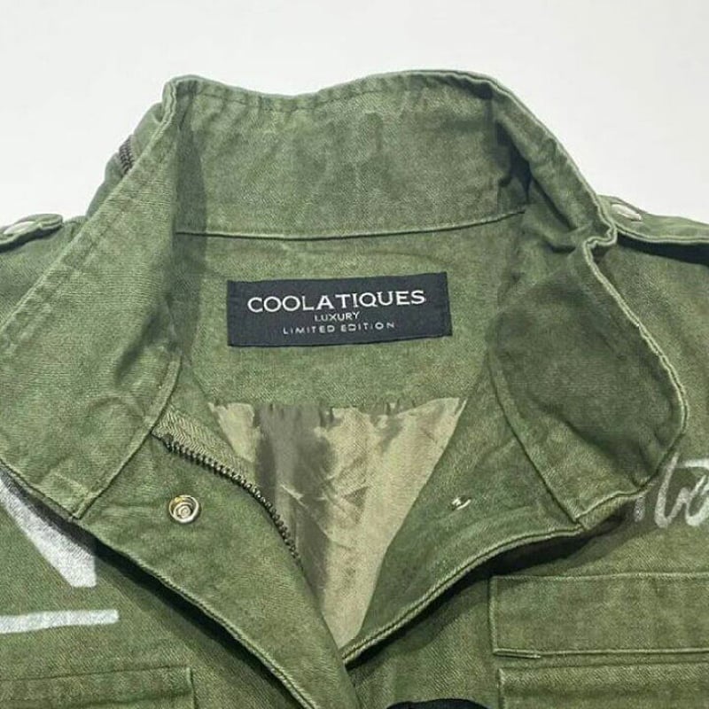 COOLA クーラ】ペイントルーズミリタリージャケット CQ-43037 COOLA クーラ】ペイントルーズミリタリージャケット CQ-43037