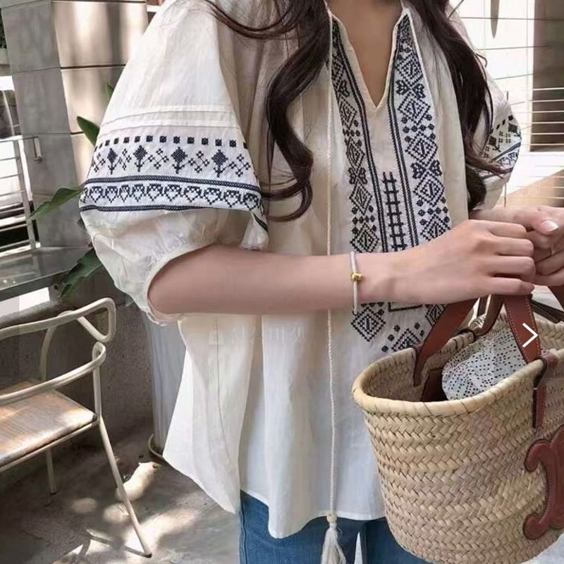 エスニック刺繍ブラウスYBL300191 | prologueikebukuro's STORE エスニック刺繍ブラウスYBL300191 | prologueikebukuro's STORE