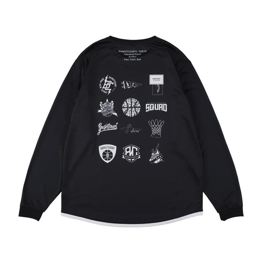 "LOGOMANIA" LONG T-SHIRT / BLACK | BASKETCOUNT...