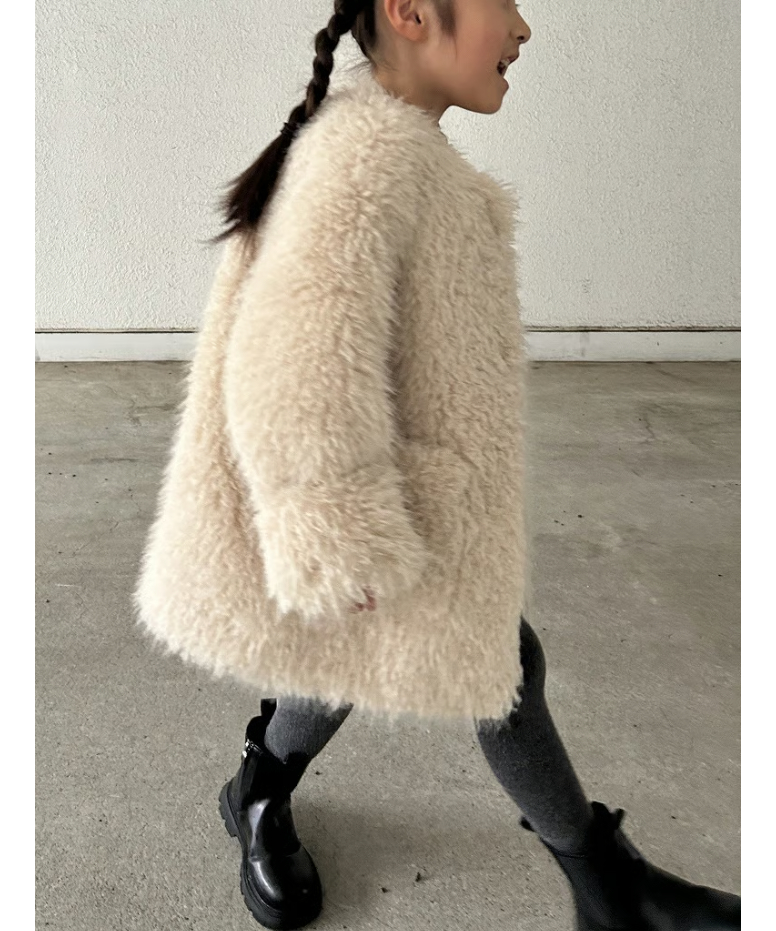 【25TH-28B】KIDS Fur Coat | THINK FUR