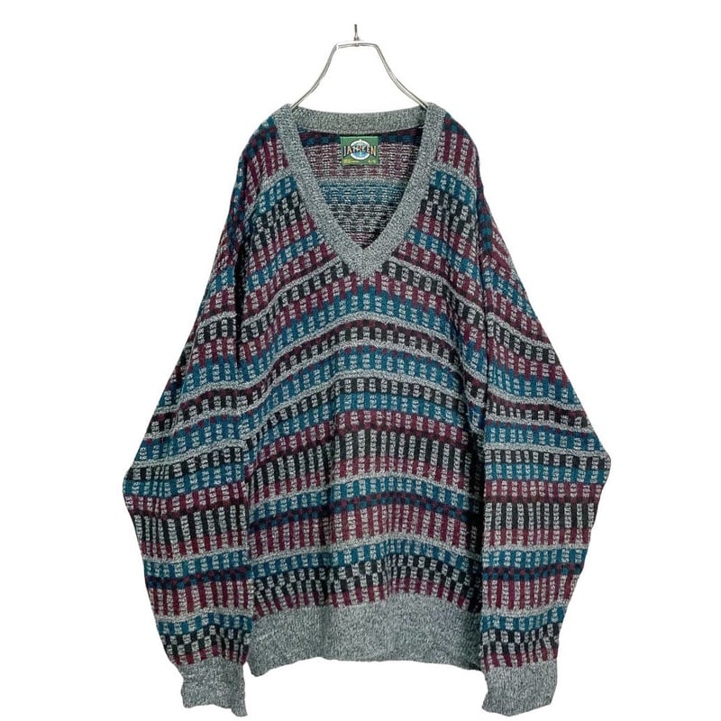 80-90s JANTZEN all pattern wool knit sweater | 無無 80-90s JANTZEN all pattern wool knit sweater | 無無