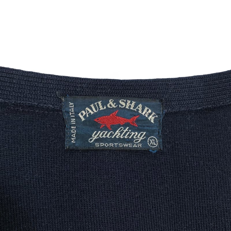 90s PAUL & SHARK L/S logo design knit sweater | 無無 90s PAUL & SHARK L/S logo design knit sweater | 無無