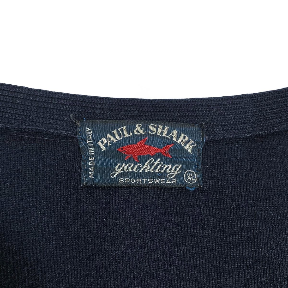 90s PAUL & SHARK L/S logo design knit sweater | 無無 90s PAUL & SHARK L/S logo design knit sweater | 無無