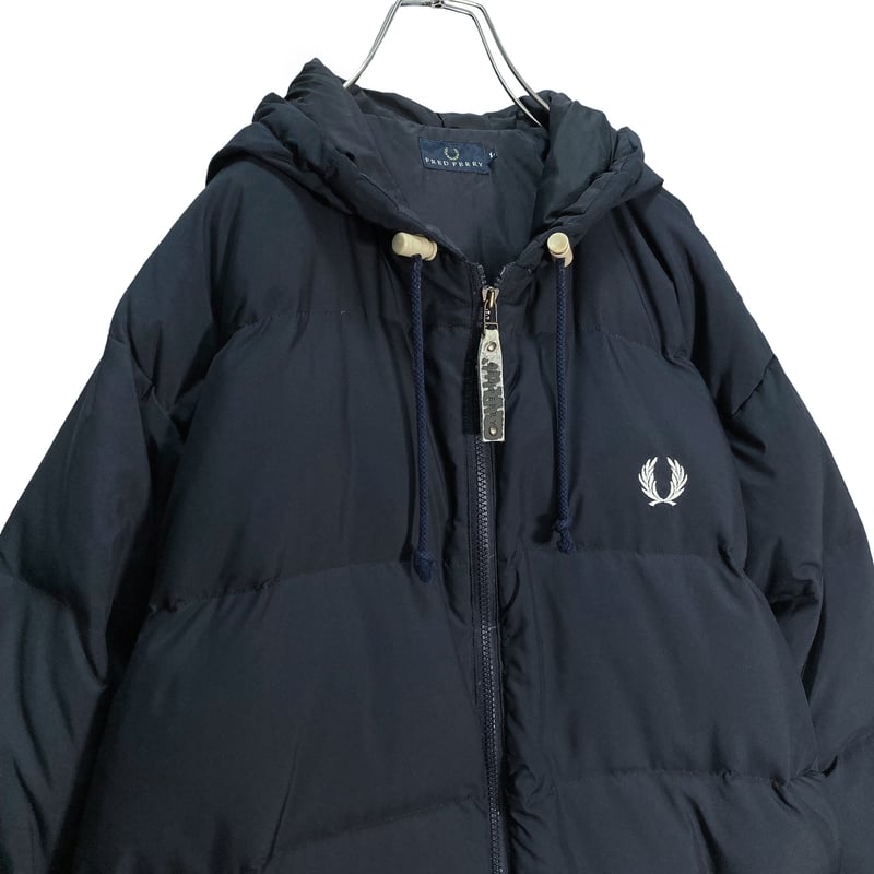 90s FRED PERRY hooded long down jacket | 無無 90s FRED PERRY hooded long down jacket | 無無