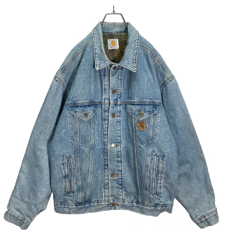 90s Carhartt blanket lined denim tracker jacket 90s Carhartt blanket lined denim tracker jacket