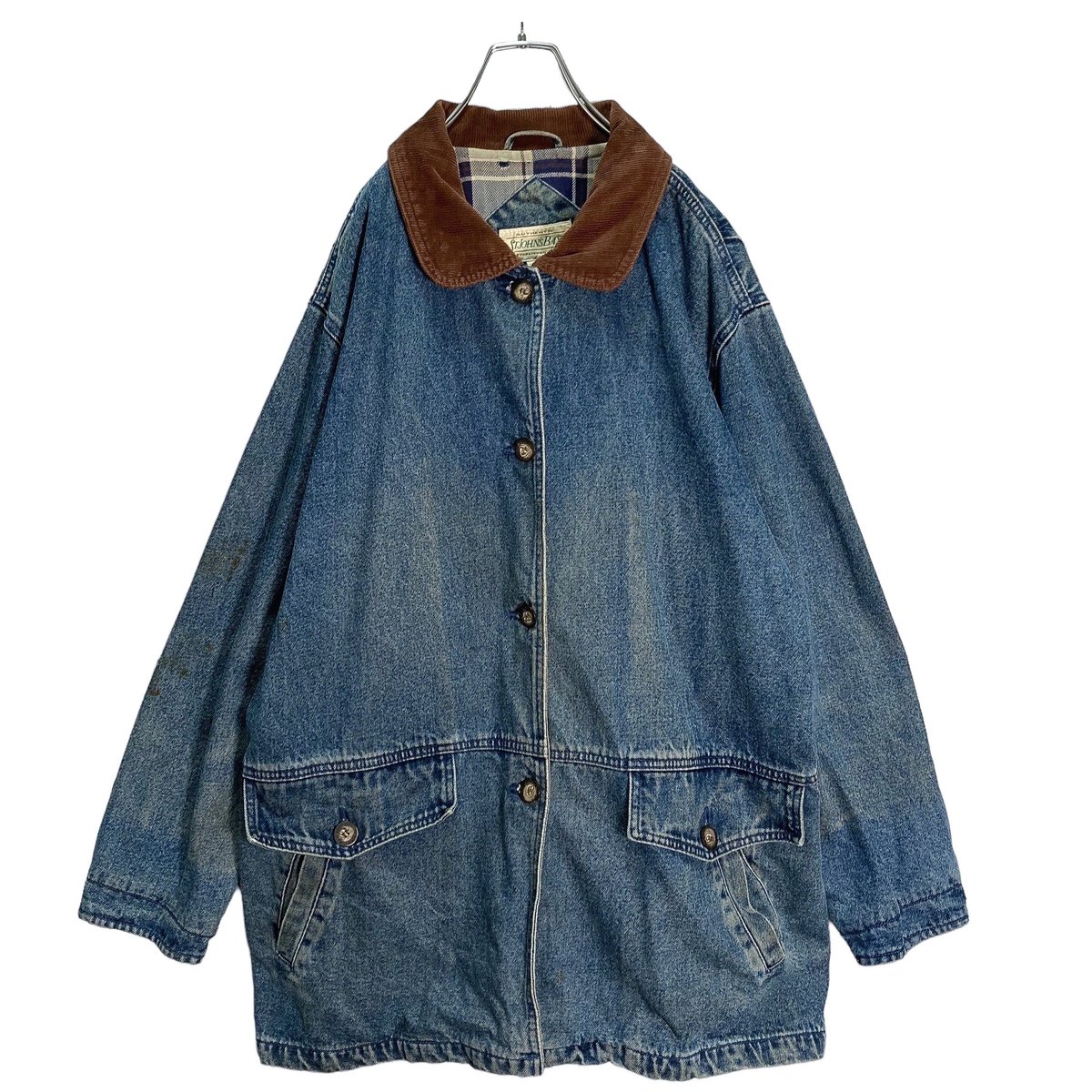 90s ST.JOHN'S BAY corduroy switching denim jack 90s ST.JOHN'S BAY corduroy switching denim jack