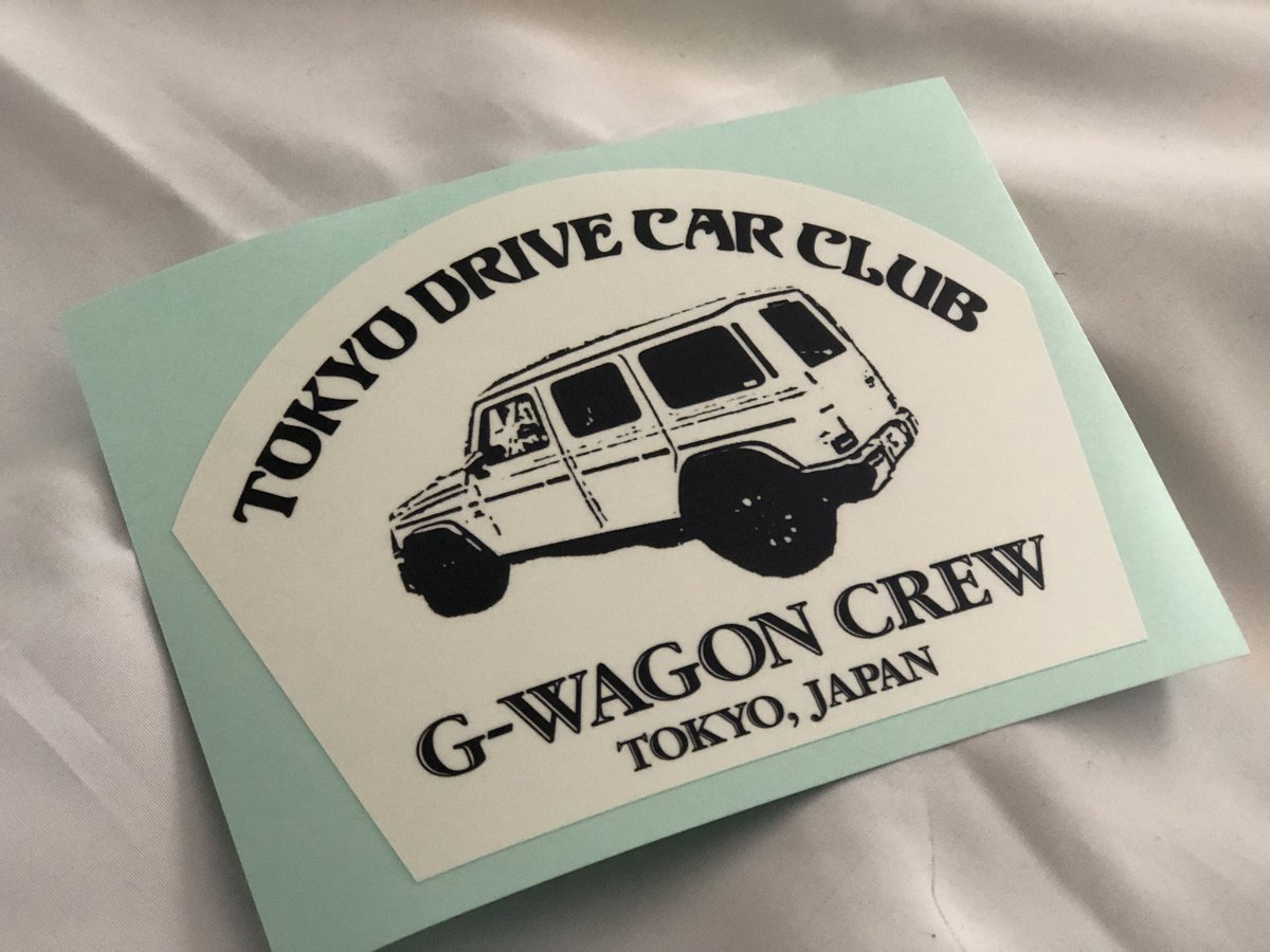 G-WAGON CREW STICKER | TOKYODRIVE©︎ ONLINE STORE