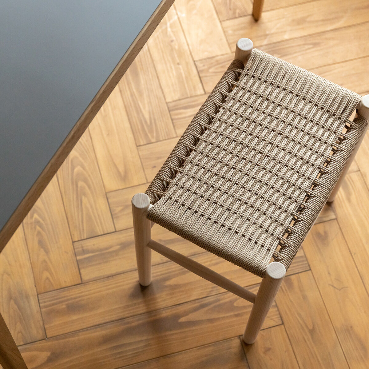 Paper cord Stool KIT - Natural | Do kit yourself