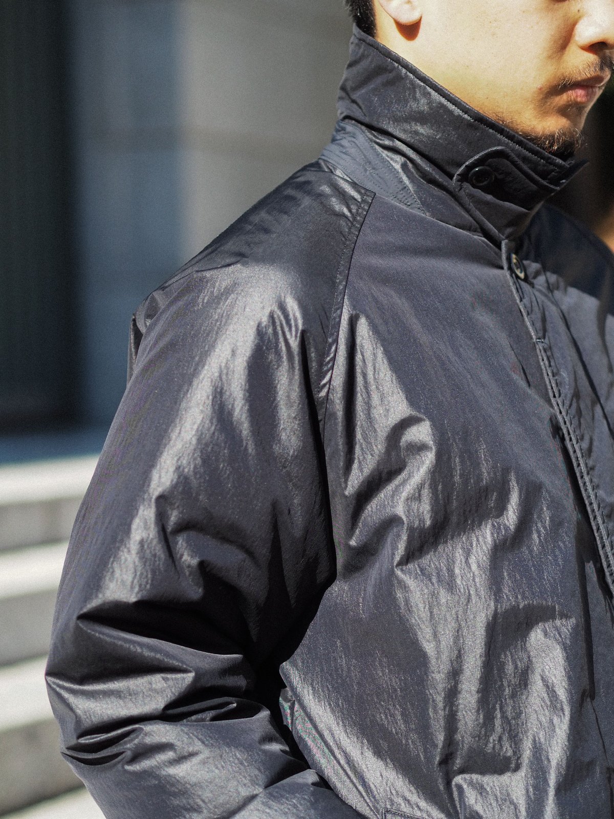 Porter Classic Sheen Nylon Bal Collar Down Coat Porter Classic Sheen Nylon Bal Collar Down Coat