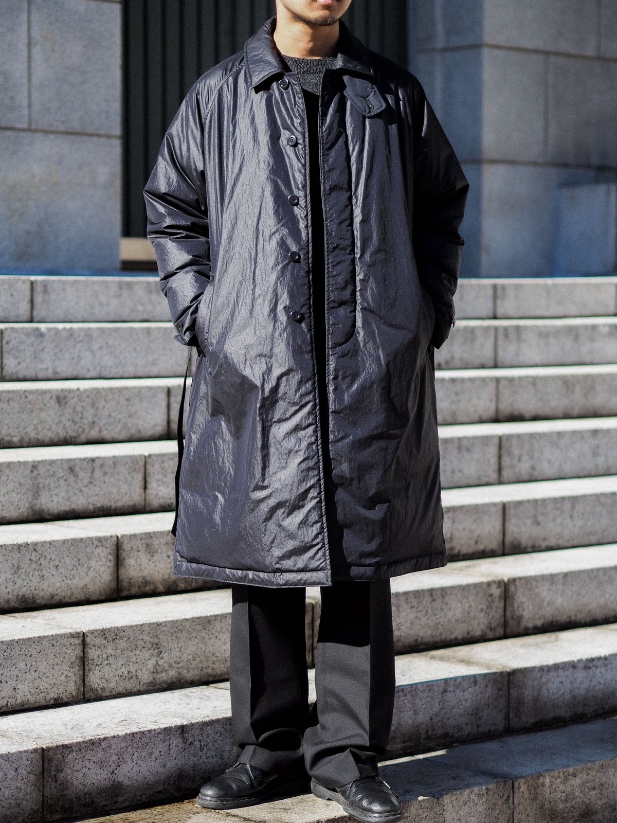 Porter Classic Sheen Nylon Bal Collar Down Coat Porter Classic Sheen Nylon Bal Collar Down Coat