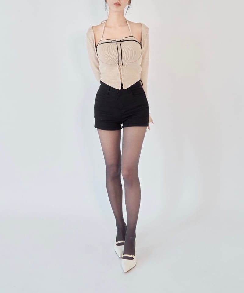 YILON MADE】Corset design layered tops YILON MADE】Corset design layered tops