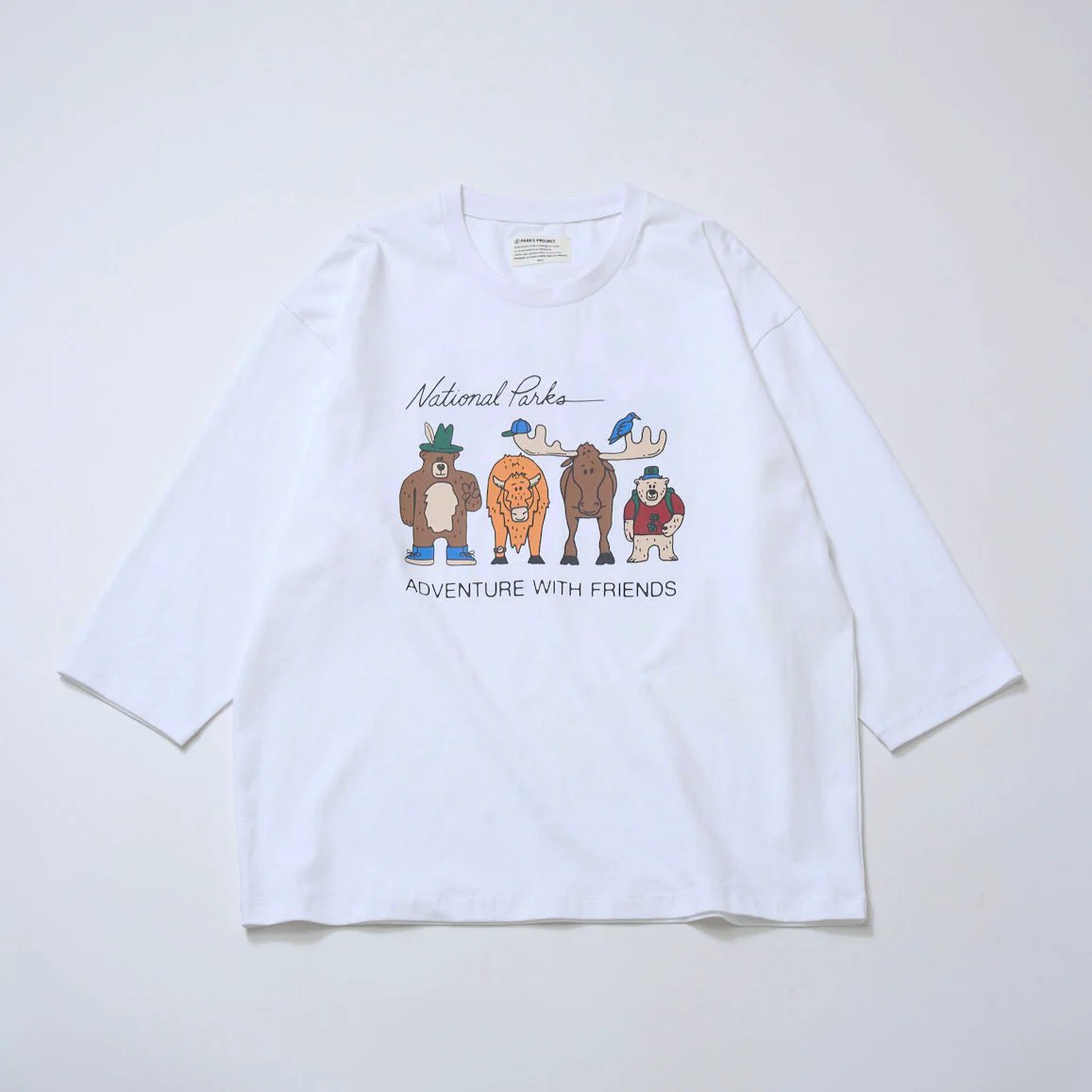 【PARKS PROJECT】”FRIENDS”3/4Tee WHITE | ITJ SHOP