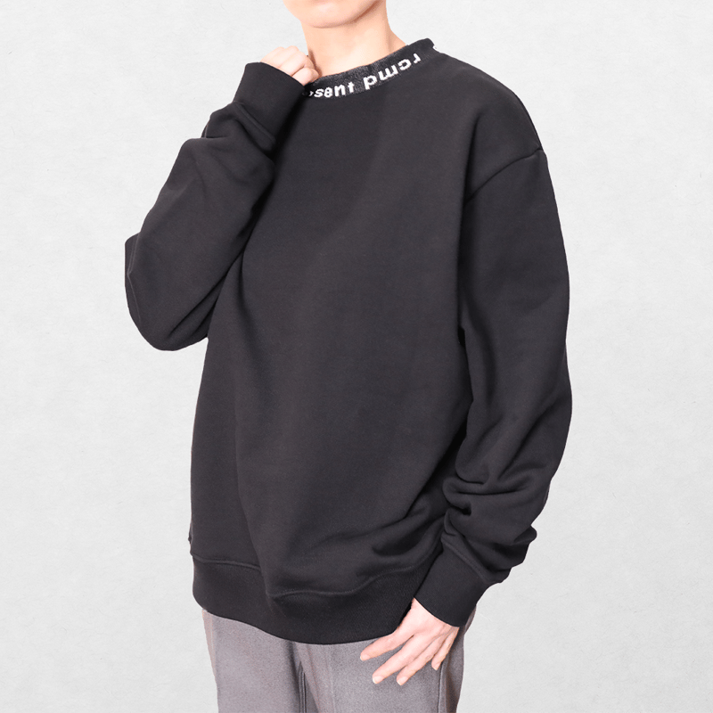 Neck logo sweat shirt / BK(ETS-2016) | ETSENT Neck logo sweat shirt / BK(ETS-2016) | ETSENT