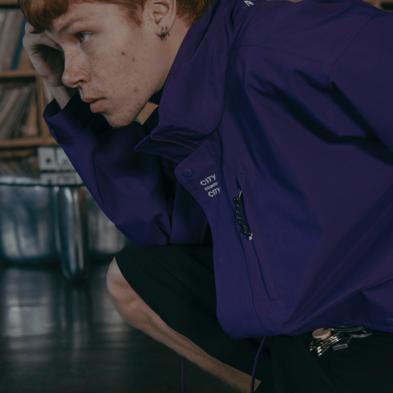 Zip Up Jacket_Purple | CITY COUNTRY CITY Zip Up Jacket_Purple | CITY COUNTRY CITY