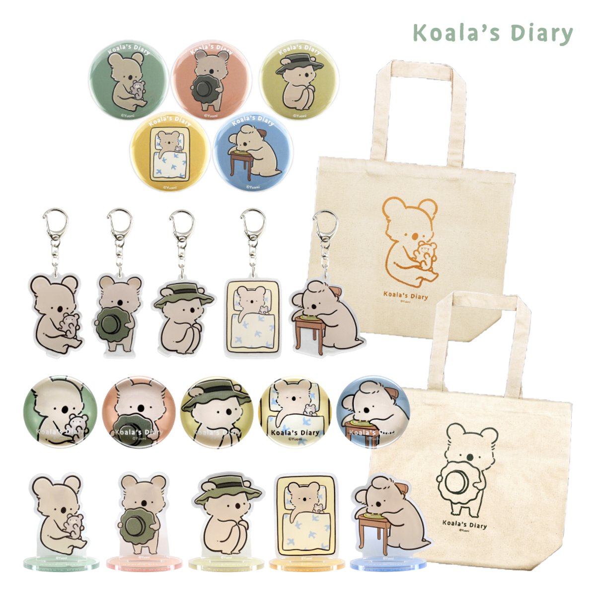 コアラ絵日記 6アイテム 販売開始 | API official shop