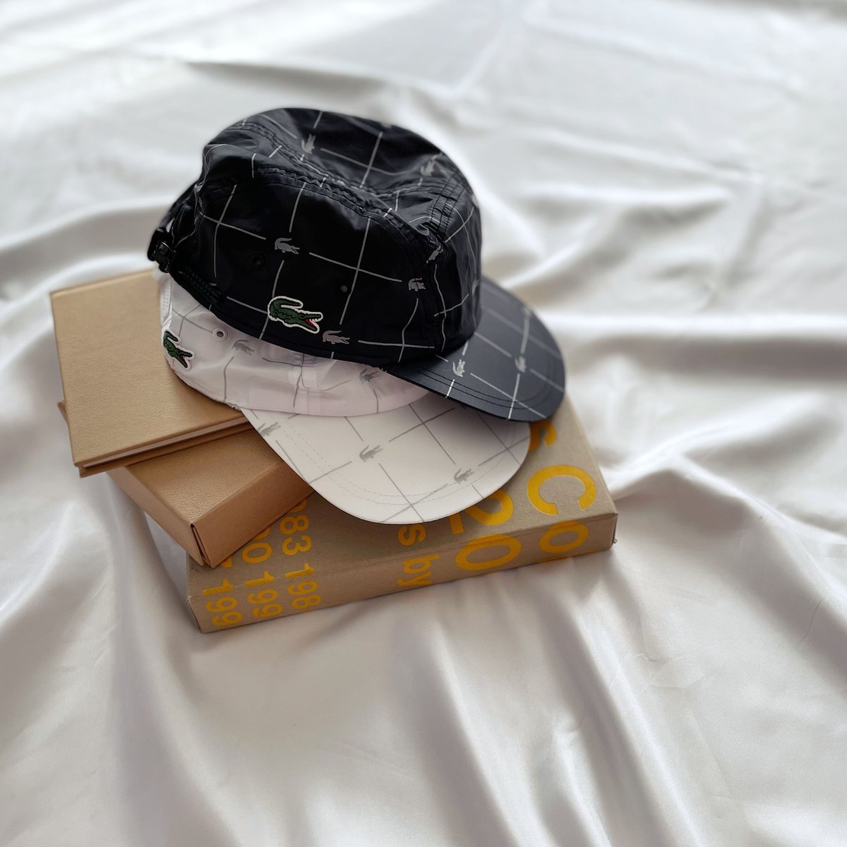 LACOSTE Reflective Grid Nylon Camp Cap - spring summer 2018 LACOSTE Reflective Grid Nylon Camp Cap - spring summer 2018