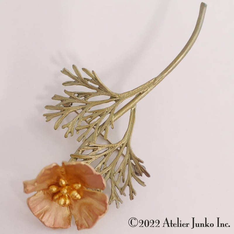 カルフォルニアポピー ブローチ NN-JW5786BZYP | Atelier Junko カルフォルニアポピー ブローチ NN-JW5786BZYP | Atelier Junko