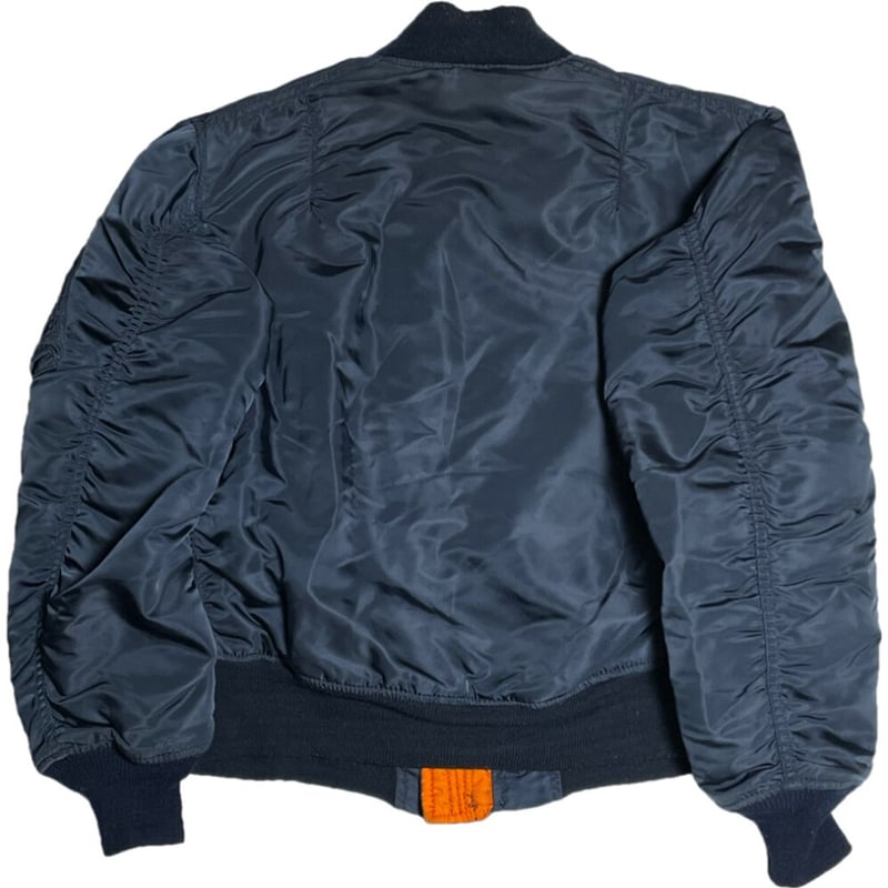 MADE IN USA製 ALPHA INDUSTRIES MA-1ジャケット ネイビー Sサ MADE IN USA製 ALPHA INDUSTRIES MA-1ジャケット ネイビー Sサ