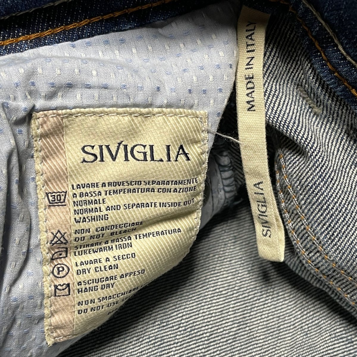 MADE IN ITALY製 SIVIGLIA デニムパンツ インディゴ W30サイズ MADE IN ITALY製 SIVIGLIA デニムパンツ インディゴ W30サイズ