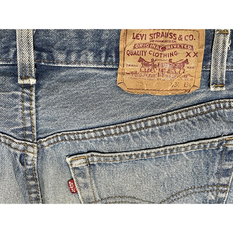 MADE IN USA製 LEVI'S 501 デニムパンツ ライトインディゴ W34 MADE IN USA製 LEVI'S 501 デニムパンツ ライトインディゴ W34