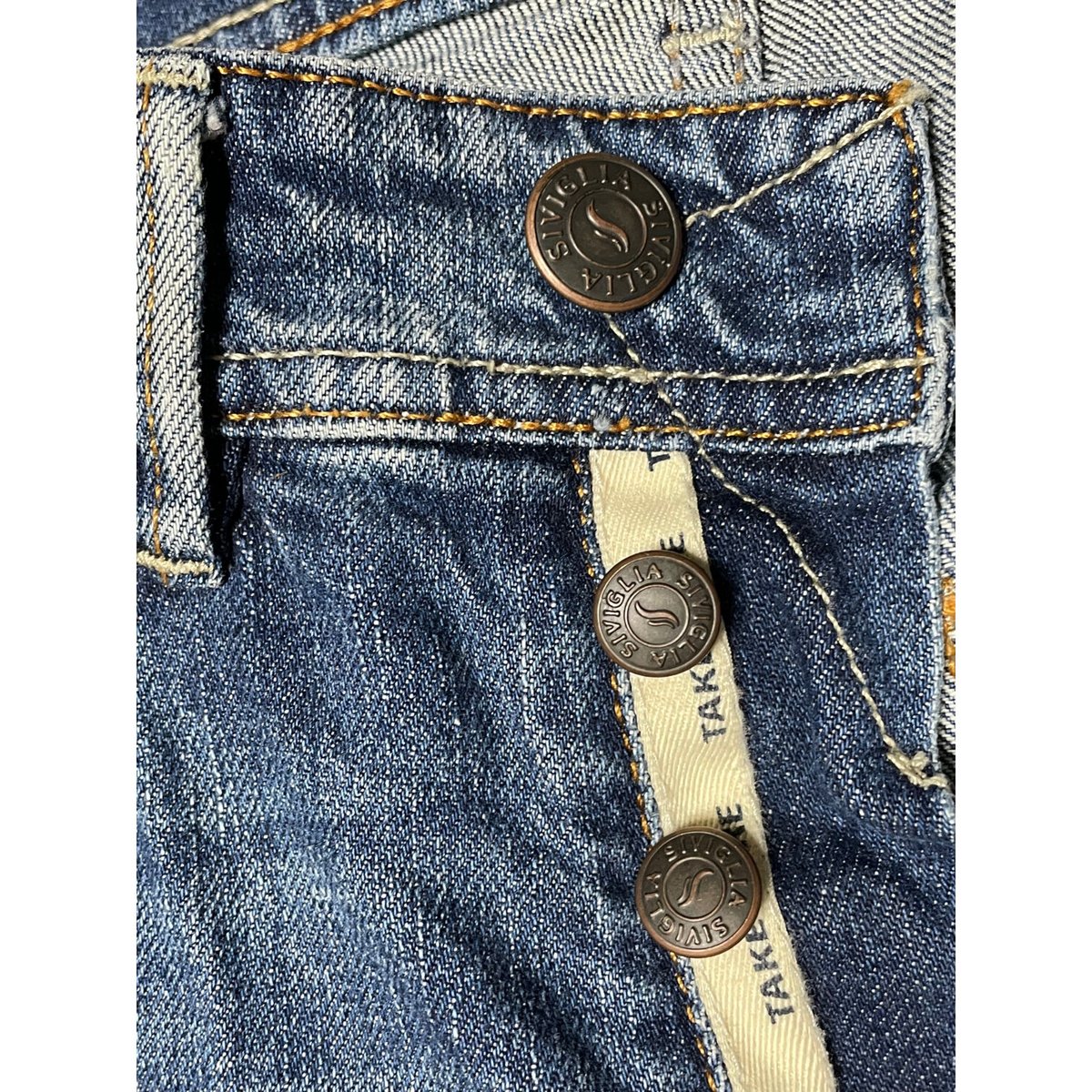 MADE IN ITALY製 SIVIGLIA デニムパンツ インディゴ W30サイズ MADE IN ITALY製 SIVIGLIA デニムパンツ インディゴ W30サイズ