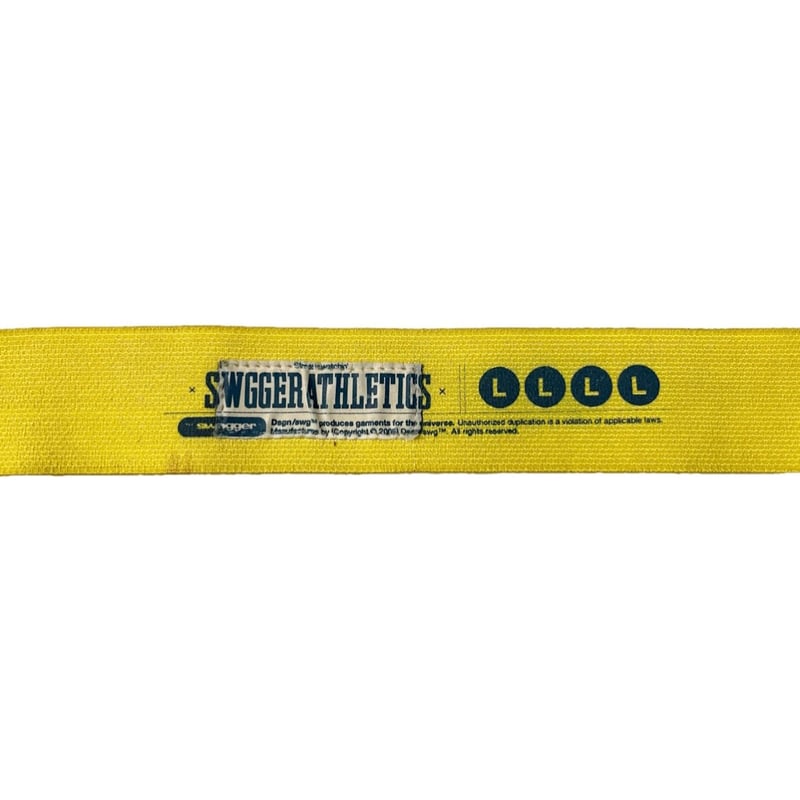SWAGGER ATHLETICS 2005年モデル リングニットベルト イエロー L SWAGGER ATHLETICS 2005年モデル リングニットベルト イエロー L