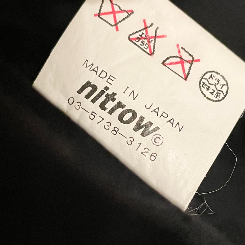 MADE IN JAPAN製 NITROW 中綿ダウンジャケット ブラック XS MADE IN JAPAN製 NITROW 中綿ダウンジャケット ブラック XS