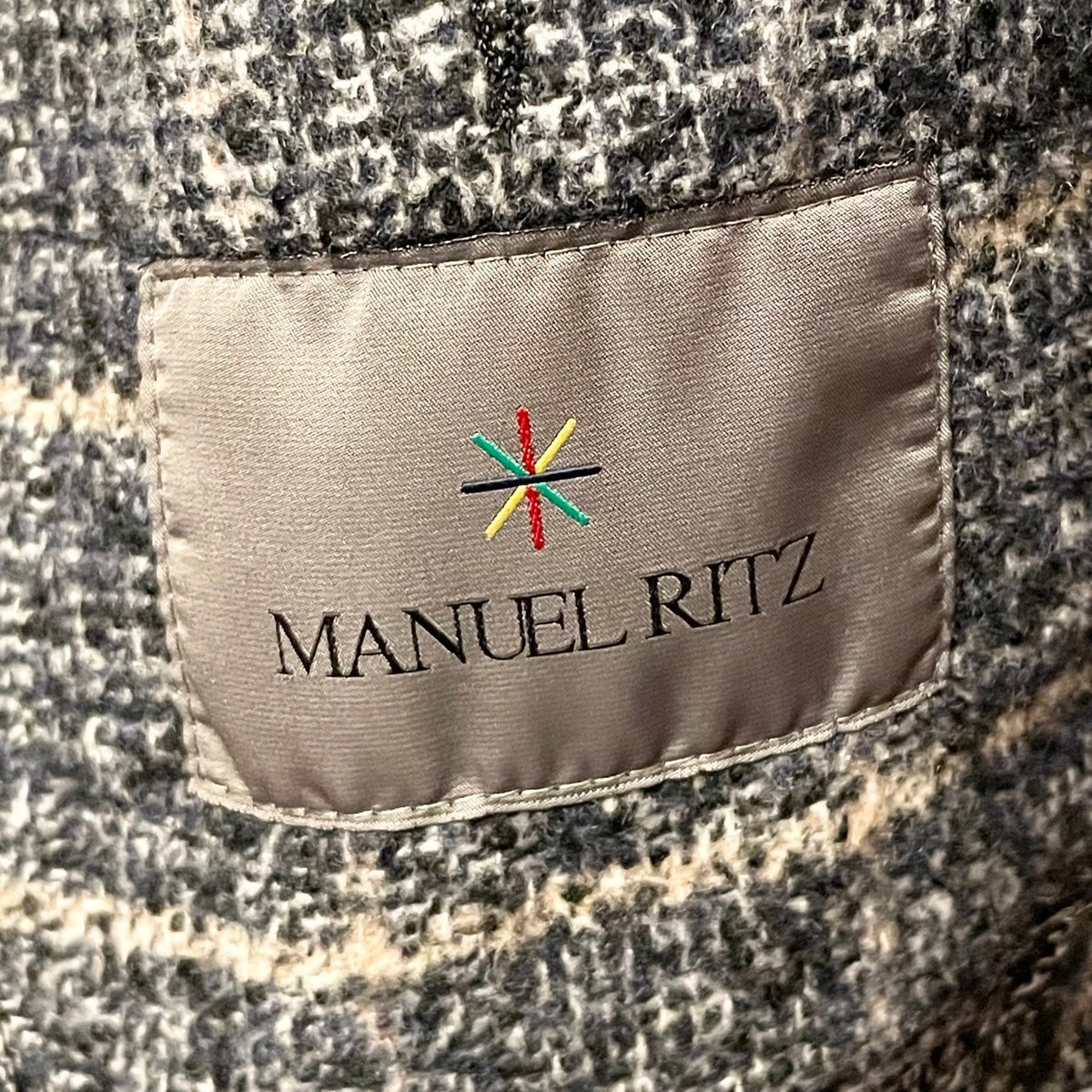 MADE IN BULGARIA製 MANUEL RITZ ブロックチェック柄コットン MADE IN BULGARIA製 MANUEL RITZ ブロックチェック柄コットン