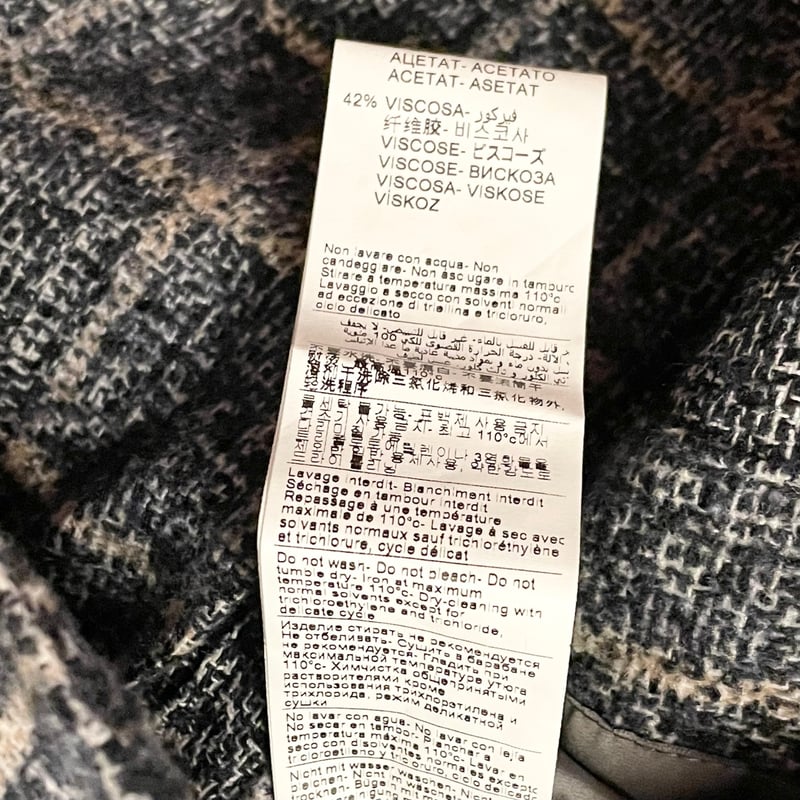 MADE IN BULGARIA製 MANUEL RITZ ブロックチェック柄コットン MADE IN BULGARIA製 MANUEL RITZ ブロックチェック柄コットン