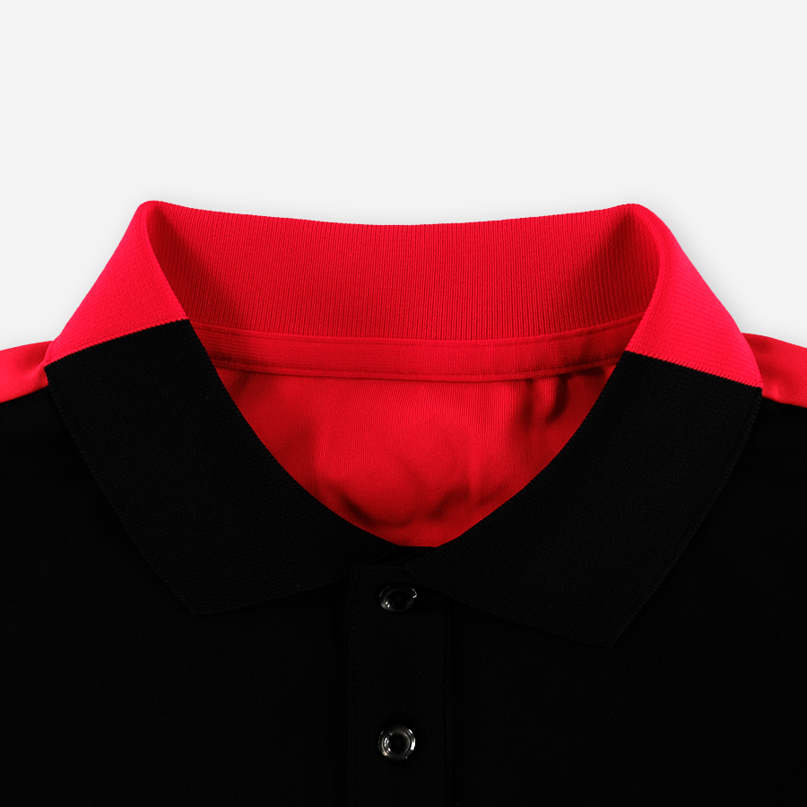 【BICOLOR POLO】black×red | SANRISE Online Store