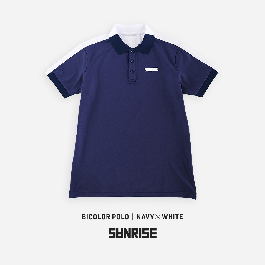 【BICOLOR POLO】navy×white | SANRISE Online Store
