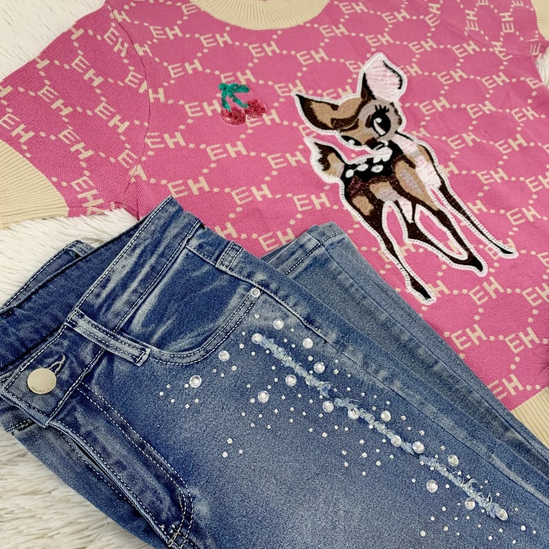 スパンコールチェリー バンビサマーニット | Selectshop.Joie スパンコールチェリー バンビサマーニット | Selectshop.Joie