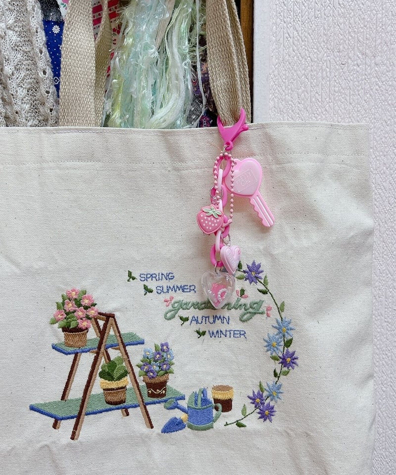 handmade》じゃらじゃらキーホルダーカギ/akiyona | petite handmade》じゃらじゃらキーホルダーカギ/akiyona | petite
